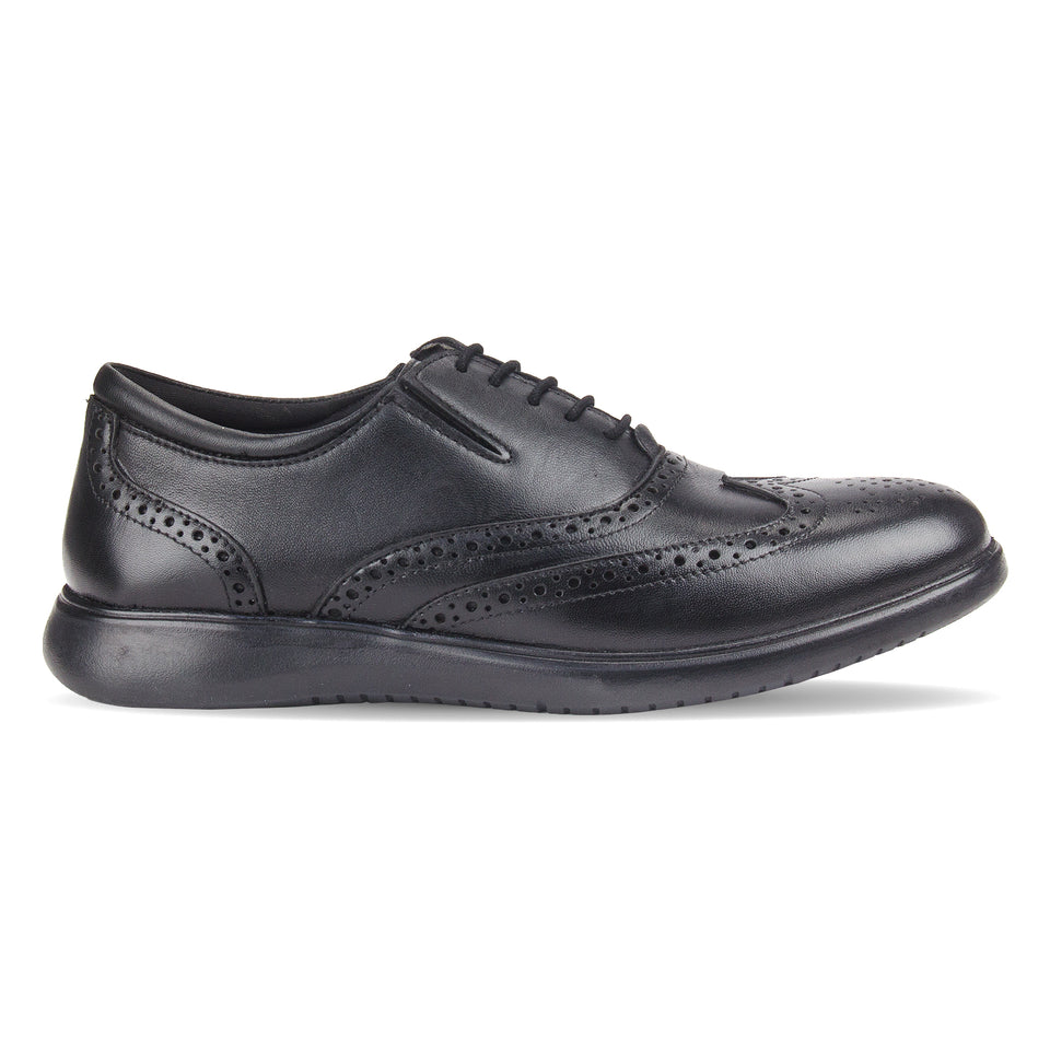 Men's Deep Cut Leather Lace-Up Padded Brogues Shoes – Pavers England